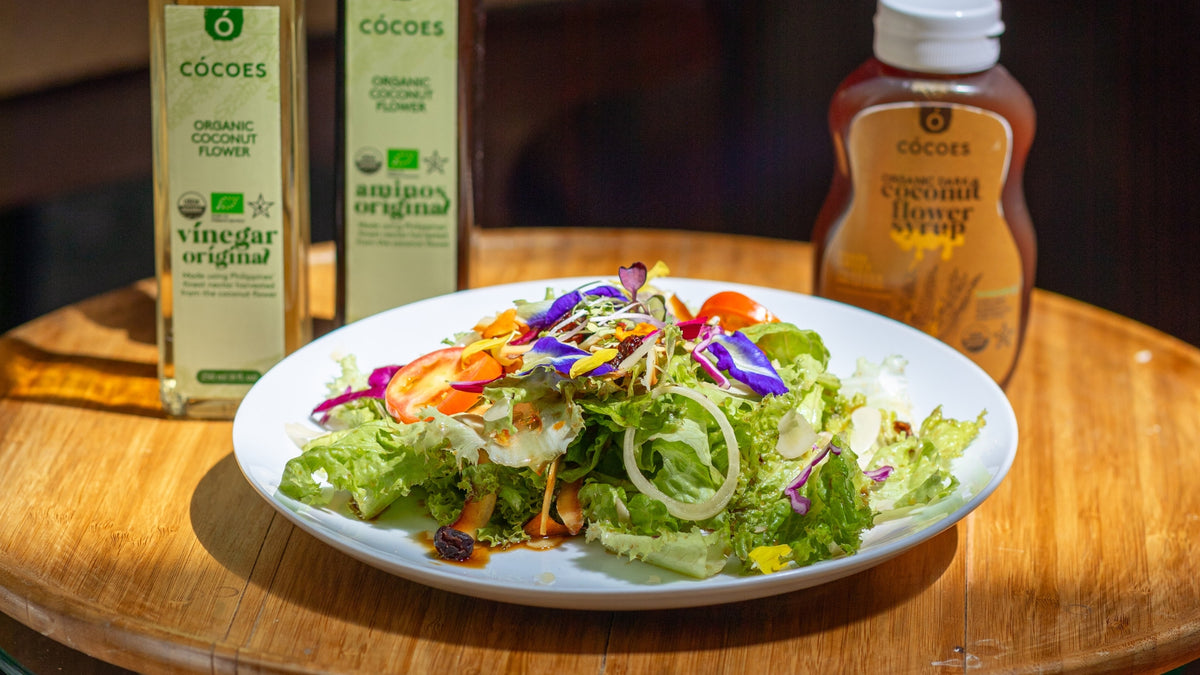 CÓCOES Salad: Garden Greens in Coco Nectar Dressing – CÓCOES Philippines